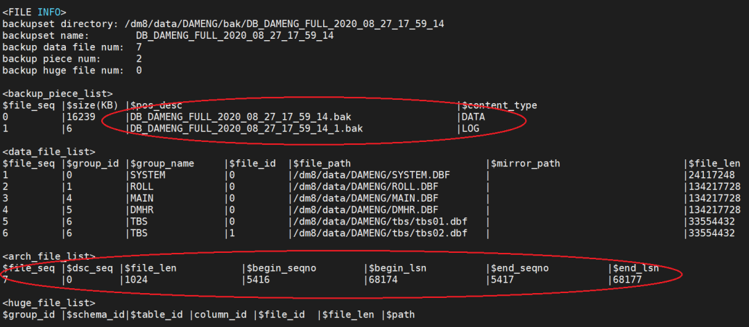 使用DMRMAN查看和校验备份集_rman show backup-CSDN博客