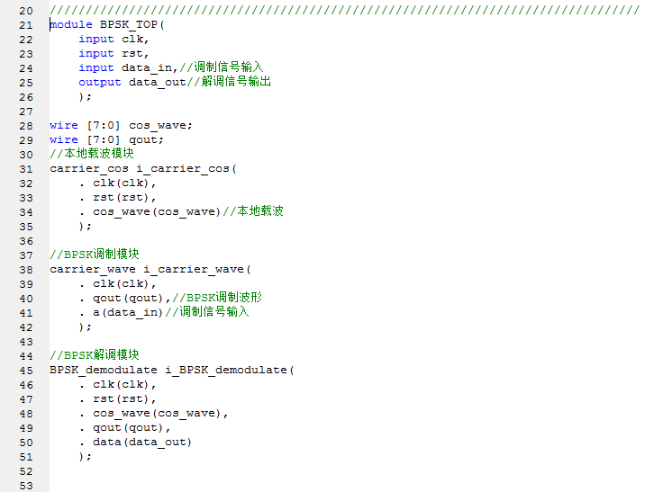 Bpsk调制解调设计verilog代码ise仿真bpsk Verilog Csdn博客 5716