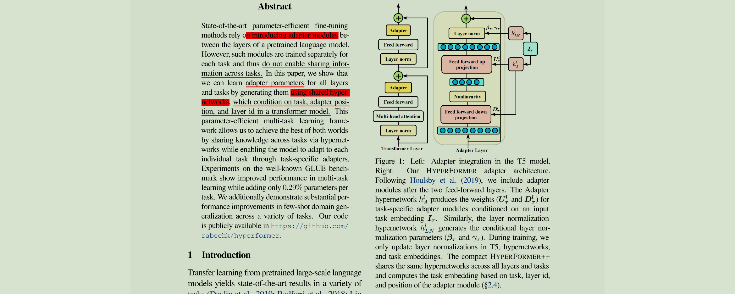 2021 ACL Parameter-efficient Multi-task Fine-tuning for Transformers via Shared Hypernetworks-CSDN博客