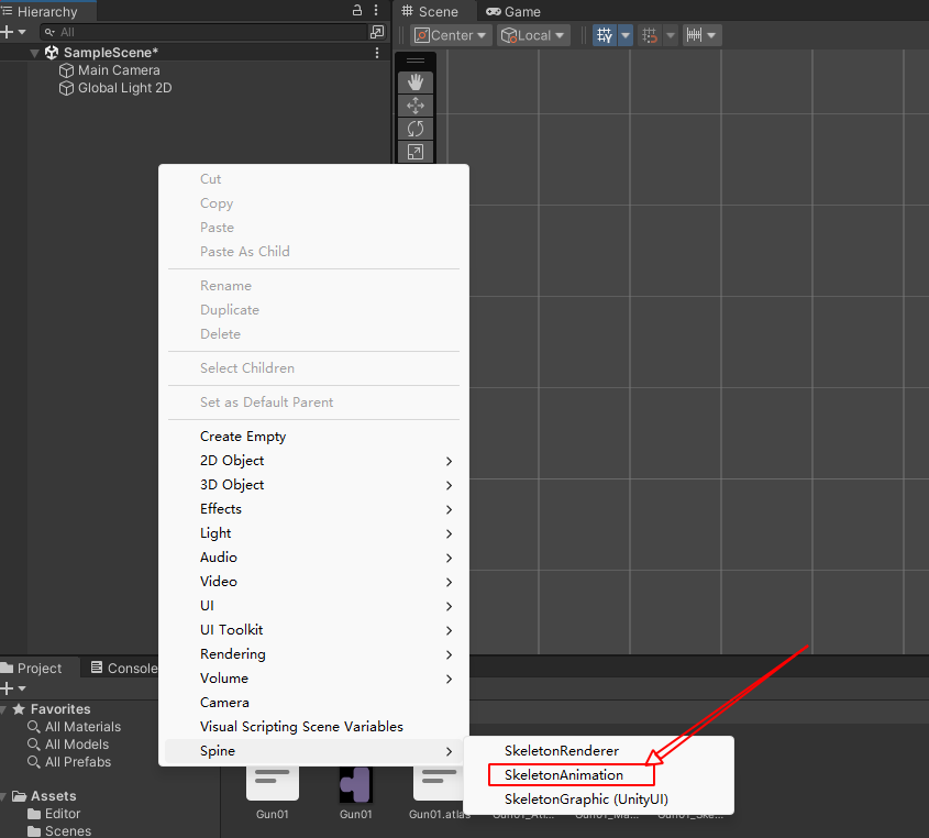 在Unity中使用Spine动画_unity spine动画-CSDN博客