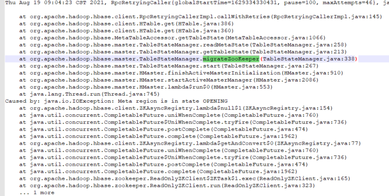 hbase异常修复经验总结_meta region is in state opening-CSDN博客