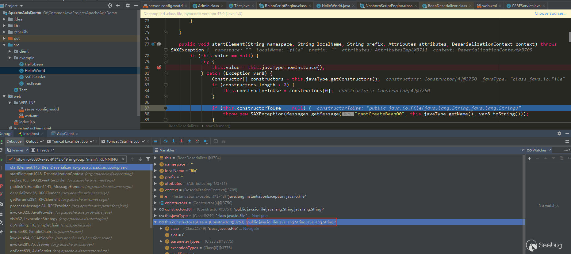 Java axis 配置host_Apache Axis1 与 Axis2 WebService 的漏洞利用总结-CSDN博客