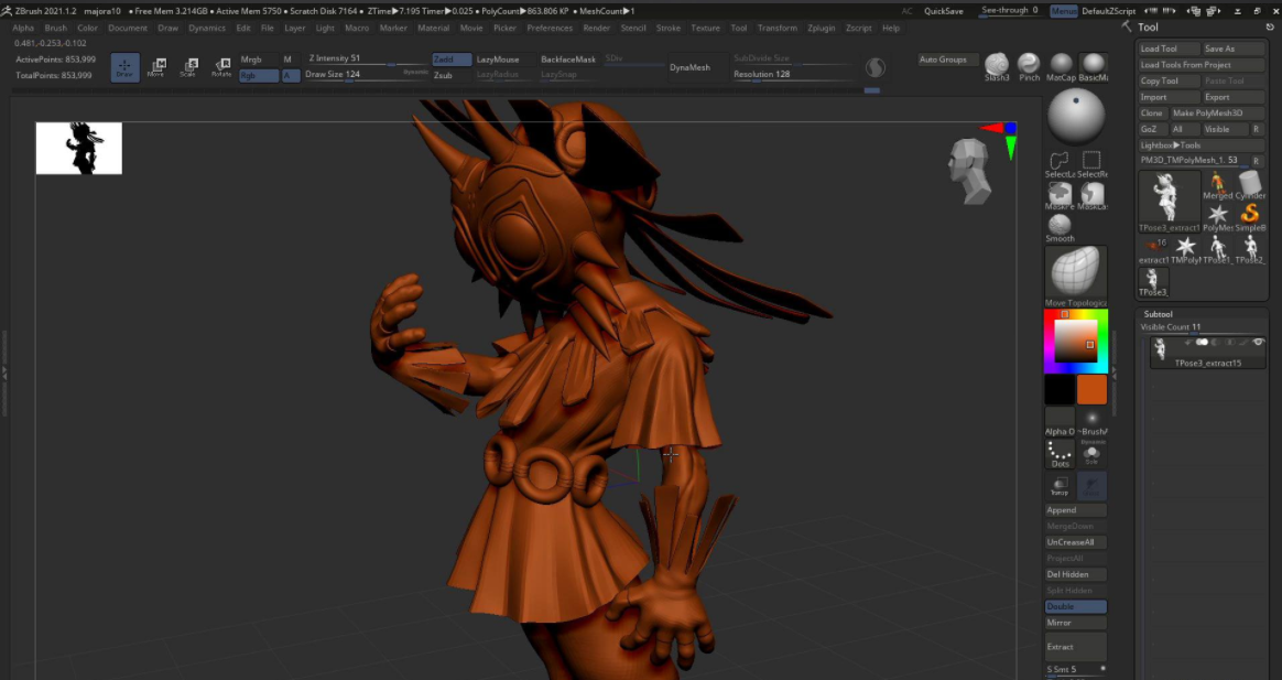 ZBrush个性化角色人物建模教程_zbrush角色模型-CSDN博客