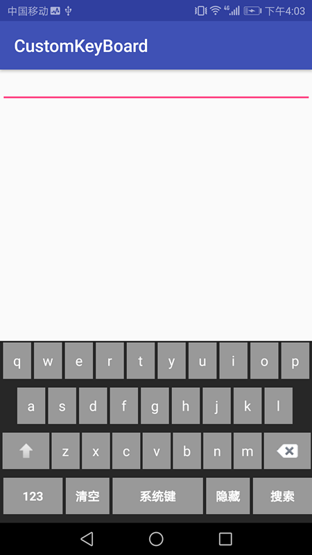 android 第三方键盘,GitHub - marydon/CustomKeyBoard: 自定义的键盘，避免使用第三方的键盘被系统。被采集个人信息。主要应用于金融类的App，作为密码，交易 ...