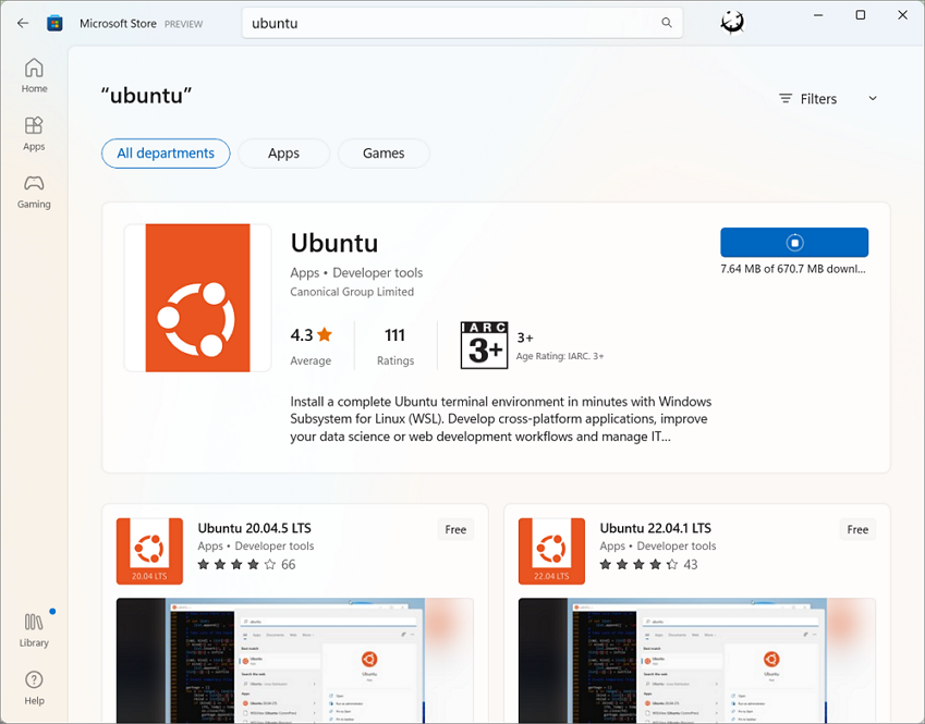 Install Ubuntu using WSL on Win11-CSDN博客