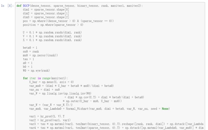 Cp分解实现如何用贝叶斯高斯张量分解修复缺失数据？jupyter Notebook Python Csdn博客