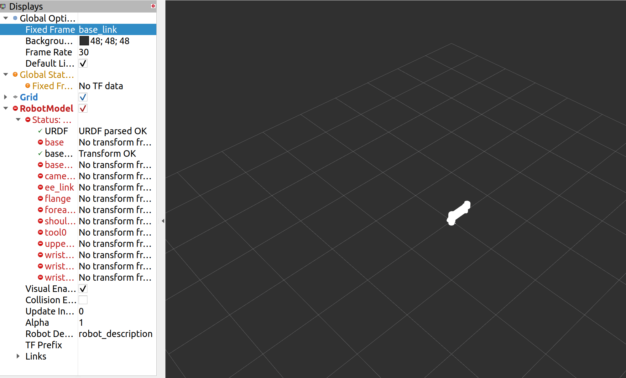关于rviz不显示坐标关系 no transfrom from to_rviz中无法加载map坐标系-CSDN博客