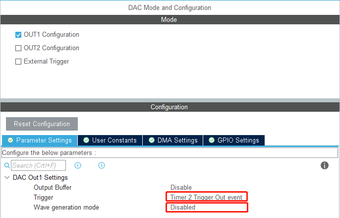 STM32CubeMX学习笔记（20）——DAC接口使用（输出正弦波）_stm32 输出一个正弦波-CSDN博客