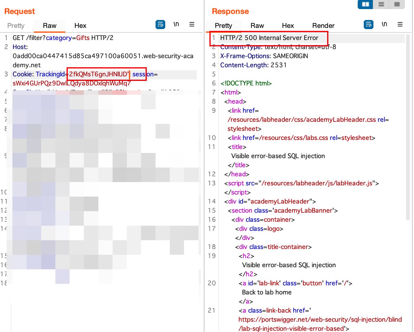 burpLab——sql注入学习笔记_sql注入攻击,列出非oracle数据库上的数据库内容-CSDN博客