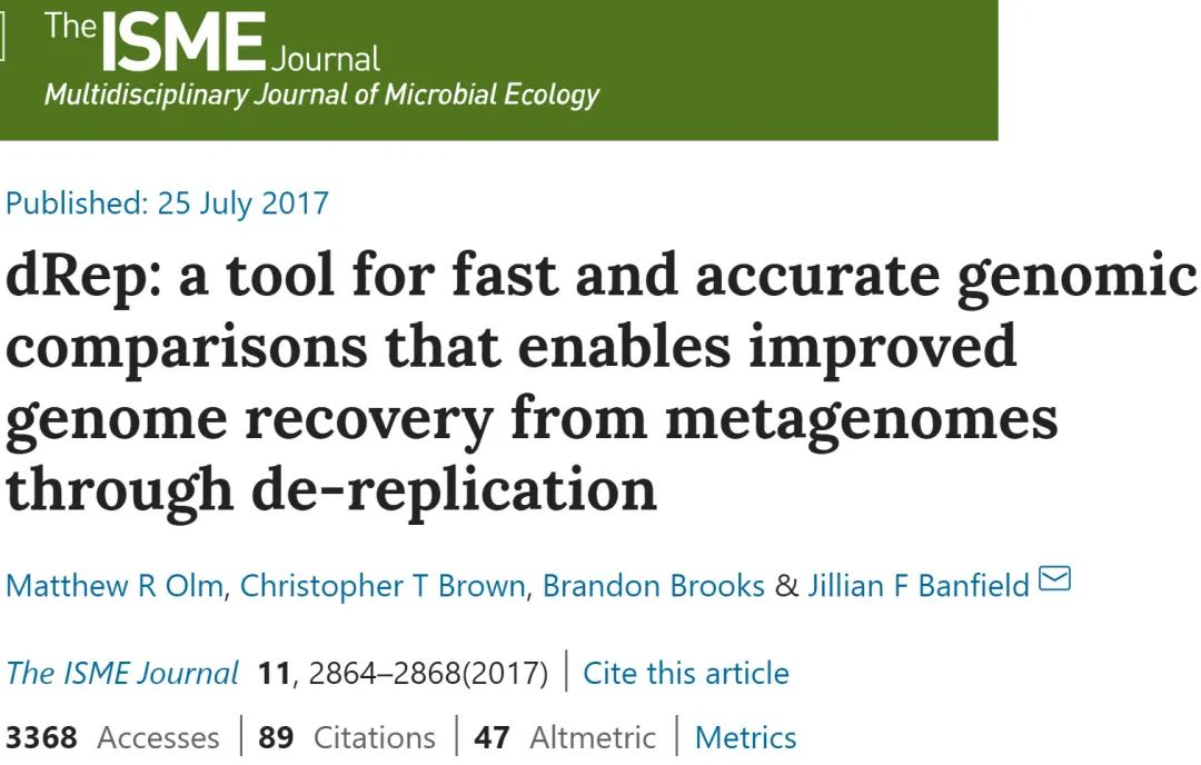 drep：微生物基因组快速去冗余-文章解读+帮助文档+实战教程-CSDN博客