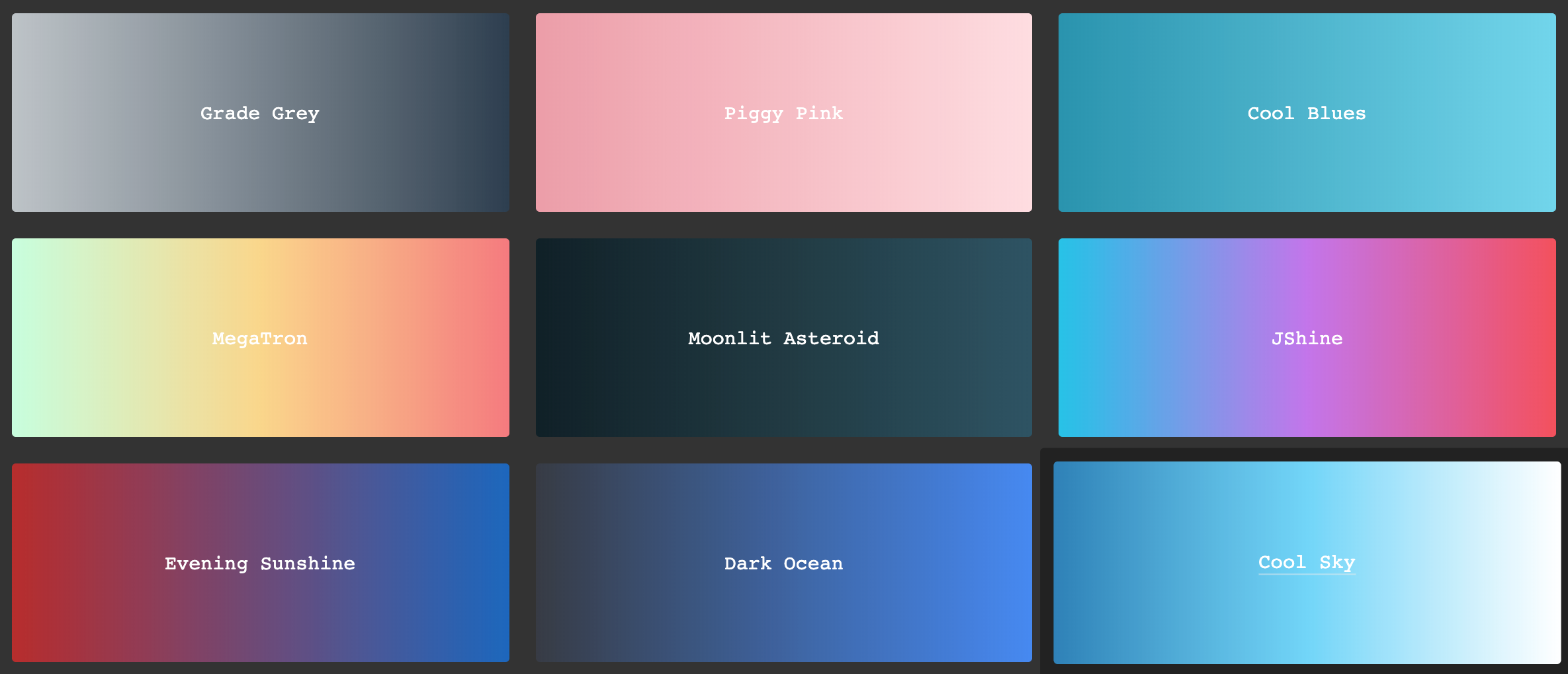 在线获取漂亮的渐变色uigradients-CSDN博客