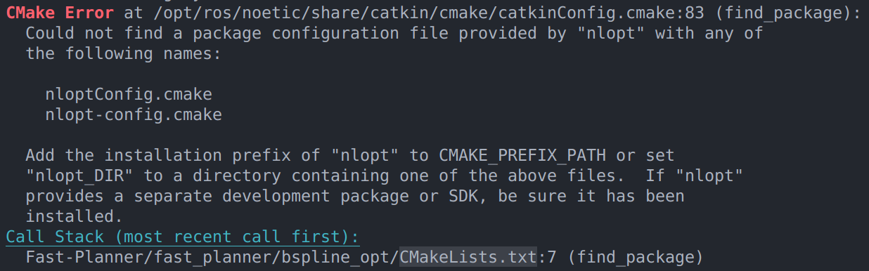 Ubuntu20.04 运行Fast-Planner_ros-noetic-nlopt-CSDN博客