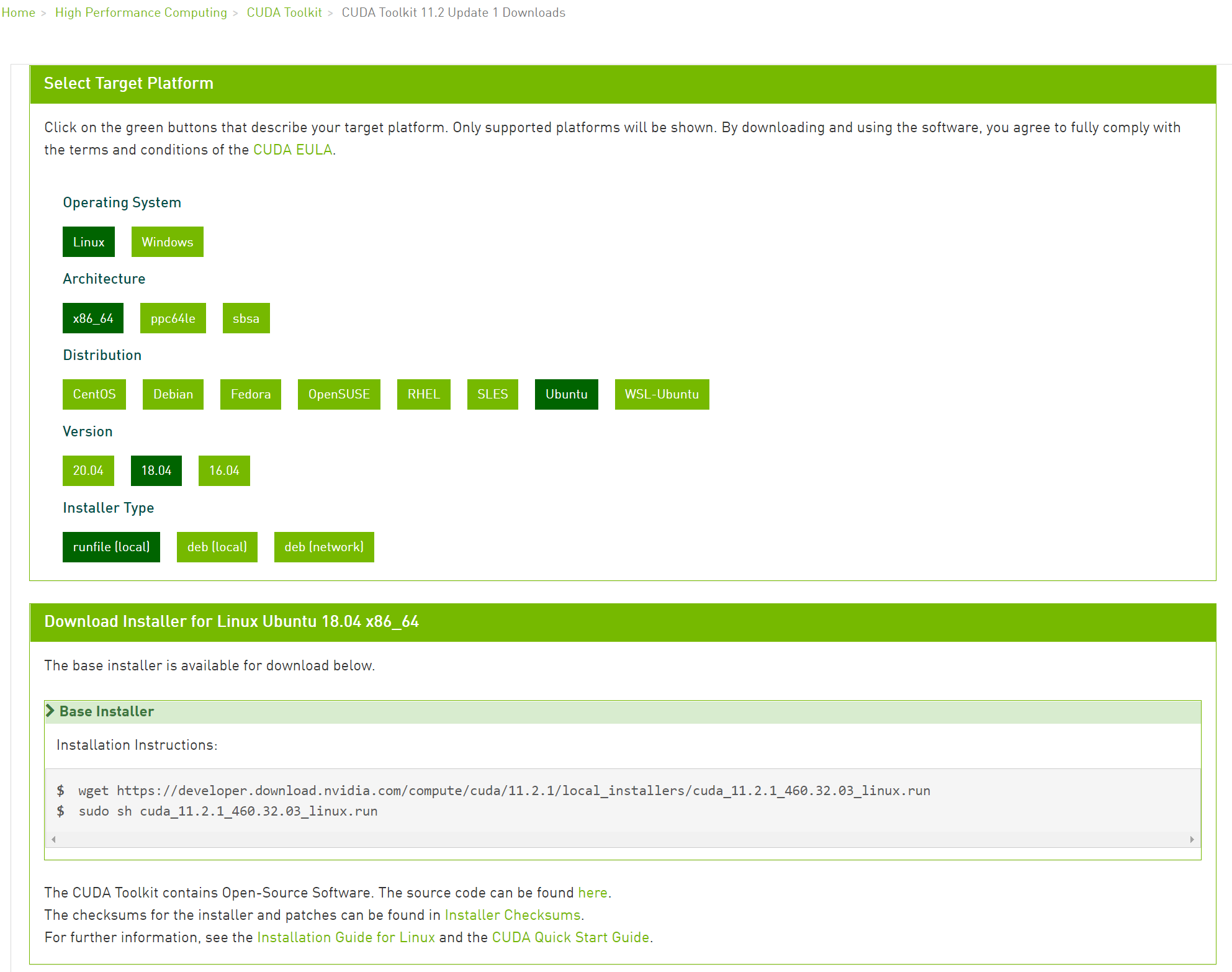 ubuntu18.04 安装CUDA11.2_existing installation of cuda tookit 11.3 found cu-CSDN博客