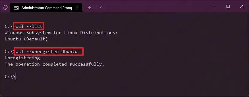 WSL：删除已安装好的Linux 发行版_wsl 删除发行版-CSDN博客