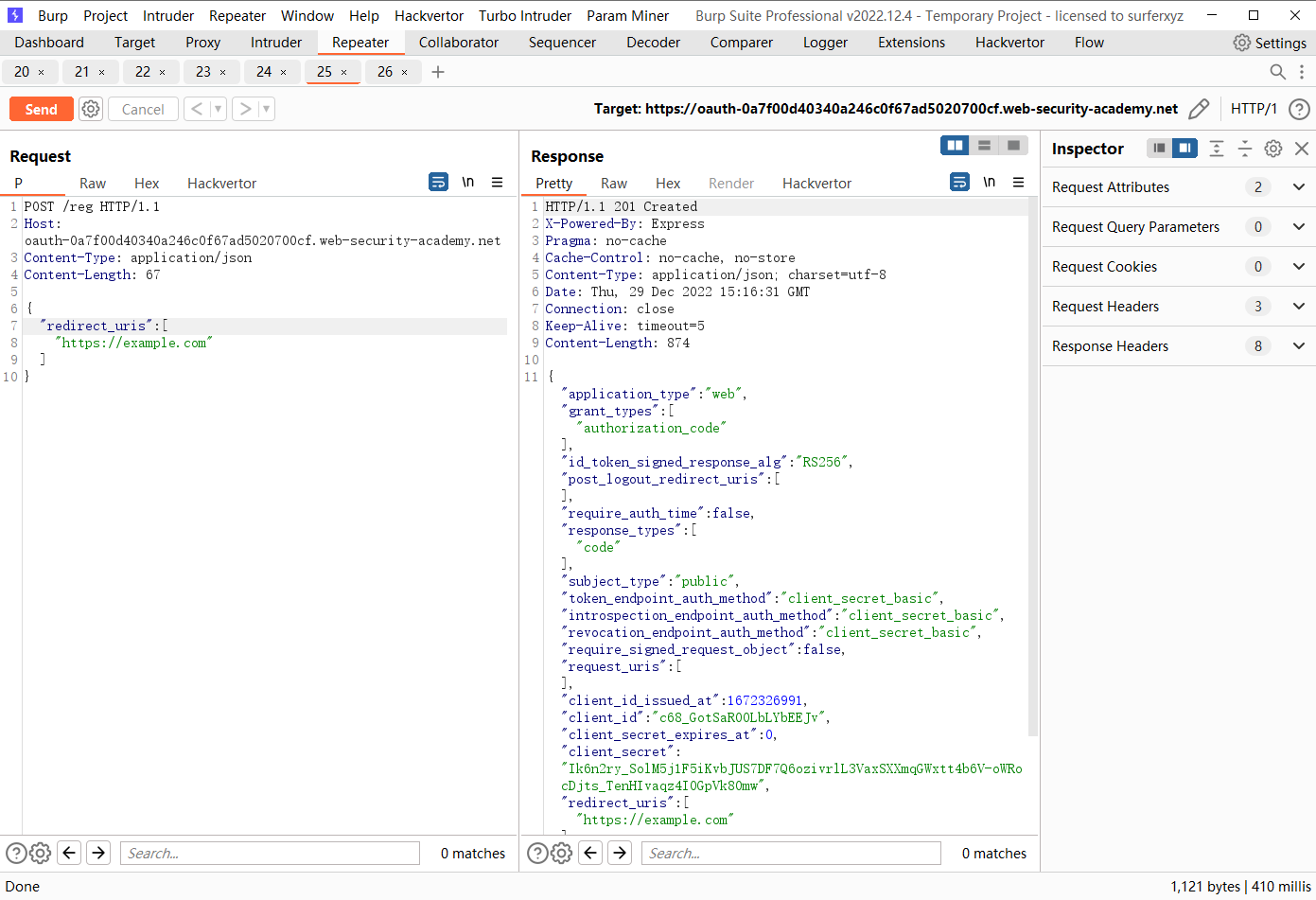 burpsuit 靶场(OAuth authentication categories)_burp oauth-CSDN博客