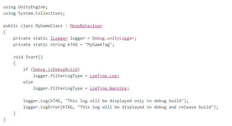 关于Debug.Log的一点小知识-CSDN博客