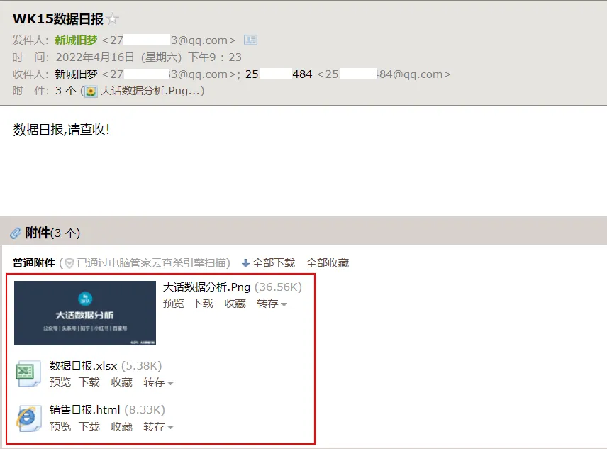 数据分析师不加班的秘密,三行代码教你python自动发送邮件 Csdn博客