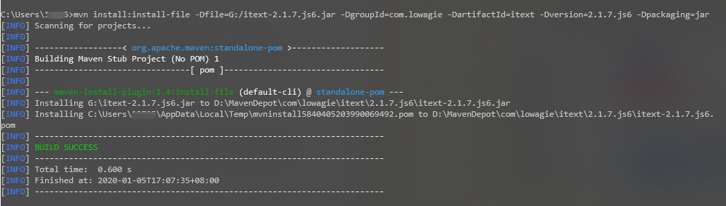 因 Cannot resolve com.lowagie:itext:2.1.7.js6，选择手动安装 Jar 包进 Maven 仓库_com.lowagie.itext jar-CSDN博客