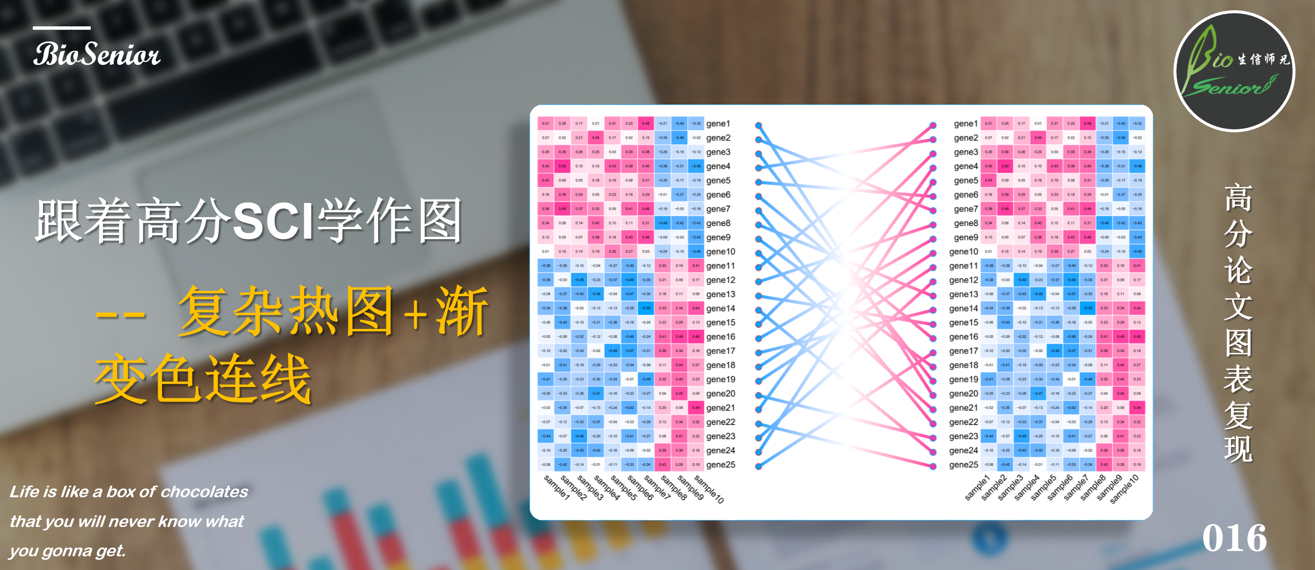 #跟着高分SCI学作图 -- 复杂热图+渐变色连线_热图 渐变值代码-CSDN博客