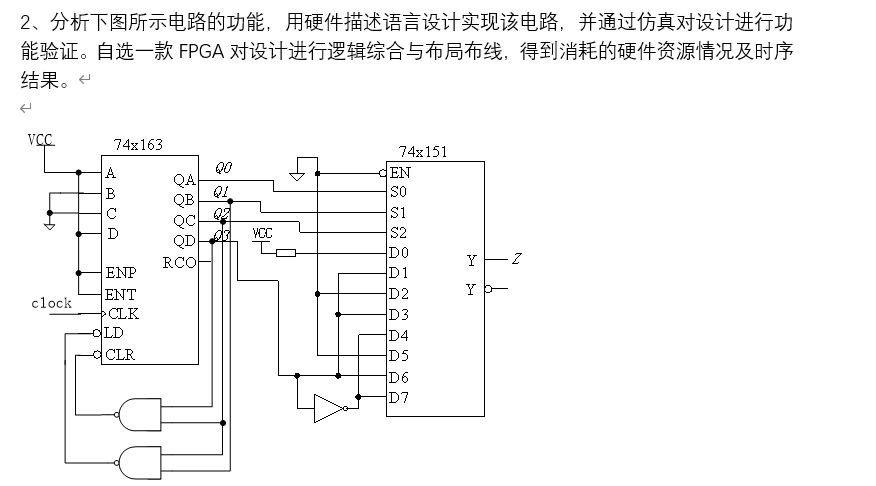 74163和74151芯片设计Verilog代码VIVADO仿真_74163verilog代码-CSDN博客