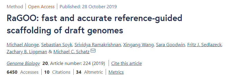 使用RaGOO将基因组提升至染色体水平-CSDN博客