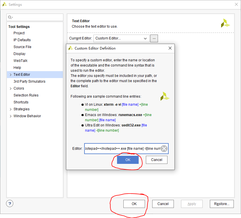 VIVADO设置使用Notepad++，解决不自动识别语言种类问题，设置verilog语法检查_vivado配置notepad-CSDN博客
