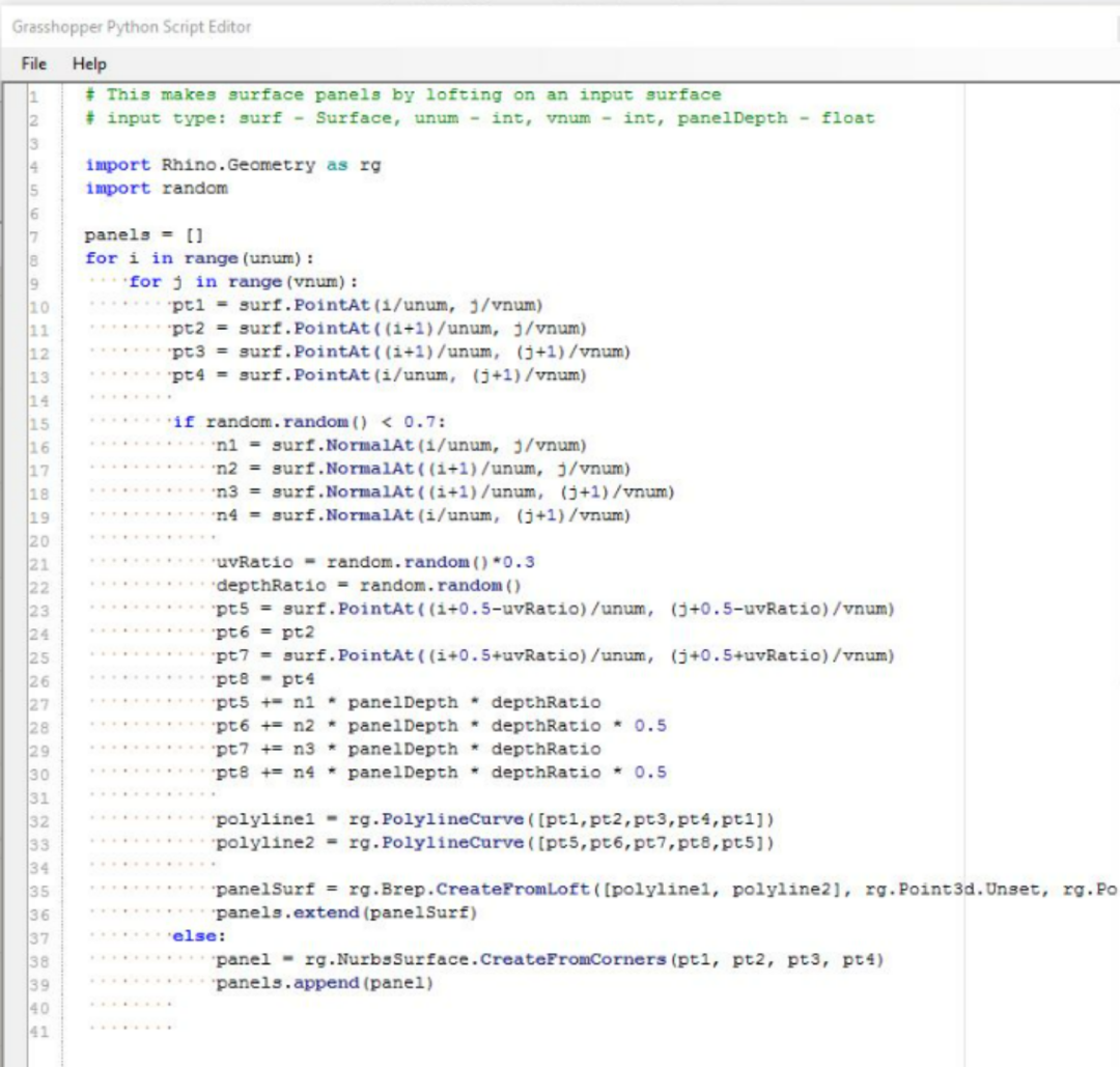 出图攻略｜Grasshopper+Python，不会编程的建筑师不是好程序员！_grasshopper python-CSDN博客