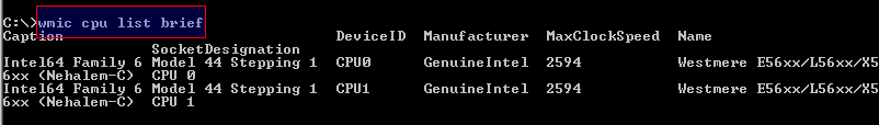 wmic cpu_如何在Windows中使用Wmic命令获取CPU信息？-CSDN博客