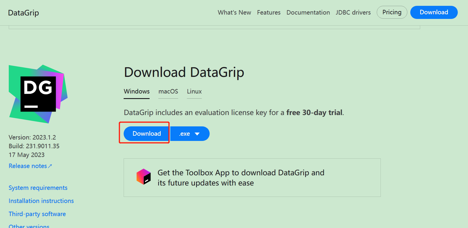 2023DataGrip安装激活_datagrip2023安装教程与激活-CSDN博客