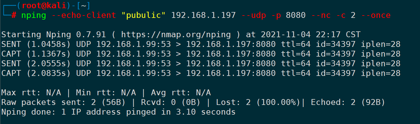 网络探测的中流砥柱-Nping使用_nping语法-CSDN博客
