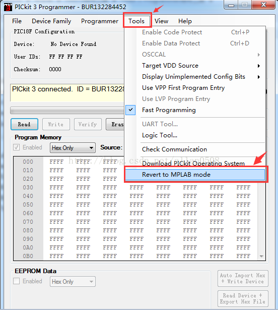 【转】Pickit 3 Programmer使用说明及 烧写程序步骤_sllin的博客-CSDN博客_pickit3使用手册