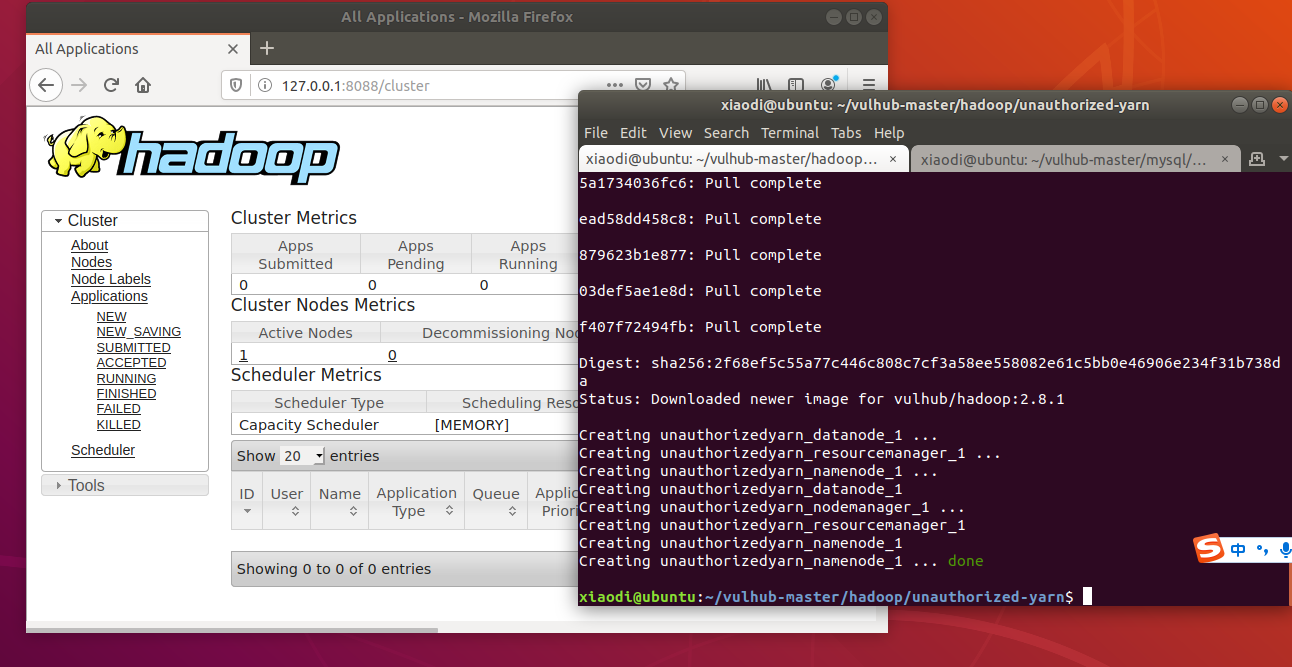 未授权漏洞复现mysql,Redis,Hadoop_hadoop未授权访问漏洞-CSDN博客