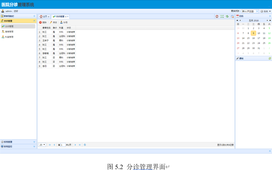 54医院分诊管理系统的设计与实现基于ssm框架 Mysqljava设计与实现可运行源码数据库lw毕业设计管理系统计算机软件工程