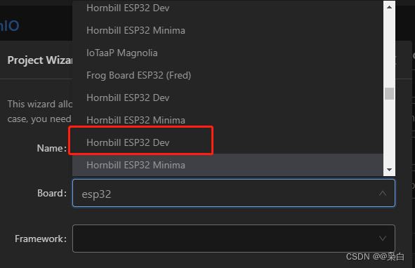 PIO中选ESP32的board类型_创建esp32工程board选取-CSDN博客