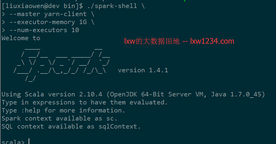 spark-sql on yarn 、spark-shell on yarn 详解_spark shell on yarn-CSDN博客