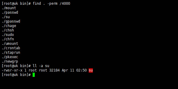 linux suid命令,Linux系统如何查看文件SUID和SGID-CSDN博客