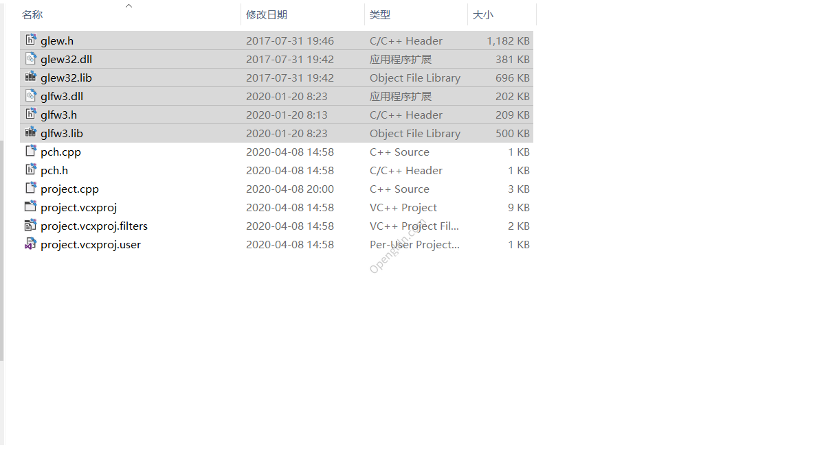 Opengl+GLFW+GLEW+VS2017环境配置 +绘制四边形_vs openglwidget-CSDN博客