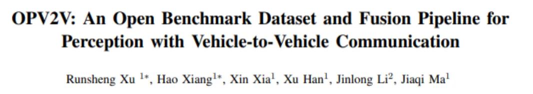 ICRA2022 | OPV2V: 首个大型自动驾驶协同感知数据集+代码框架已开源-CSDN博客