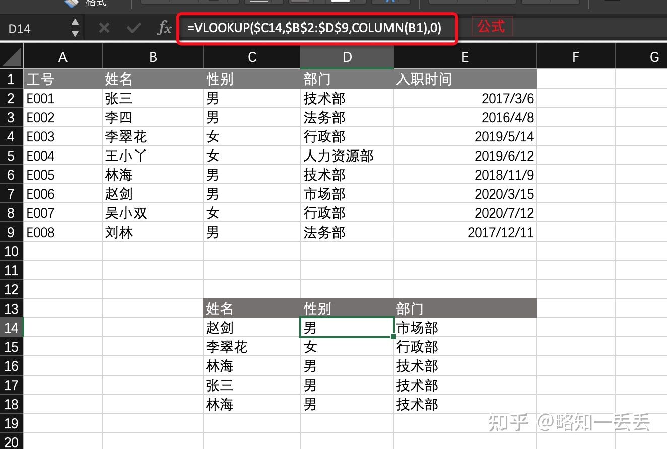 excel vlookup函数进阶教程一_vlookup批量向右拉方法-CSDN博客
