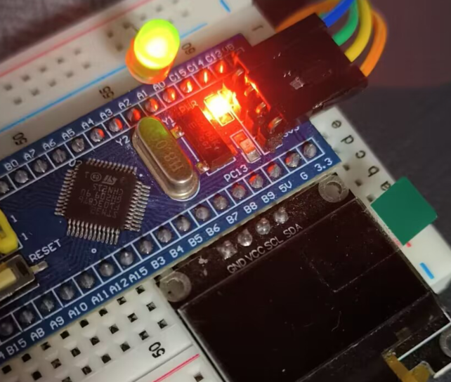 【STM32】标准库教程 面包板教学 实例丰富 知识点教学 资料详实_面包板实现oled显示和gpio-CSDN博客