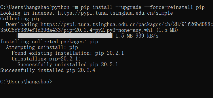 Python使用pip安装模块 报错问题 Python M Pip Install Upgrade Force Reinstall Csdn博客
