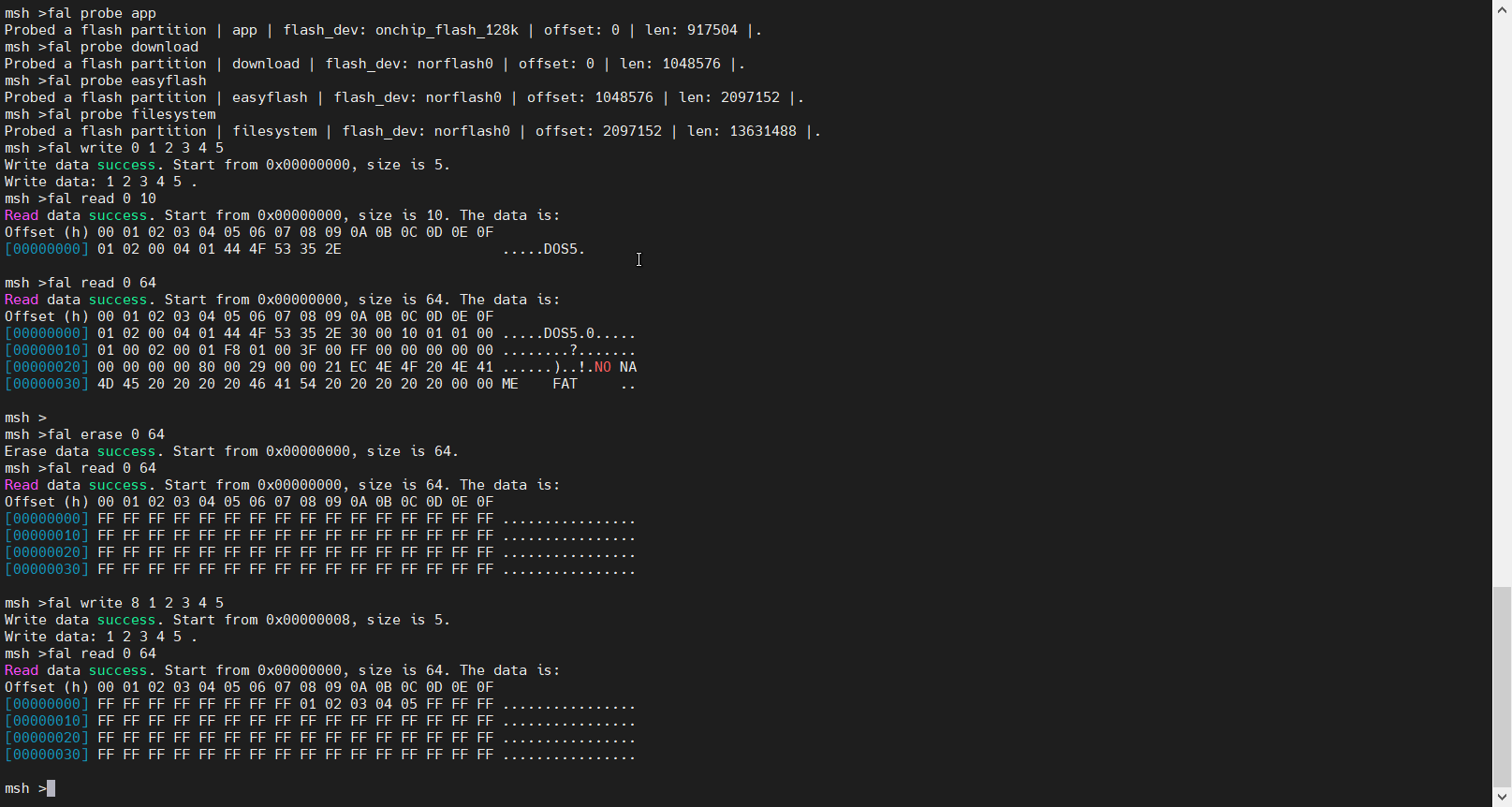 基于RT-Thread Studio的FAL，EasyFlash，文件系统移植_rt-thread studio fal-CSDN博客