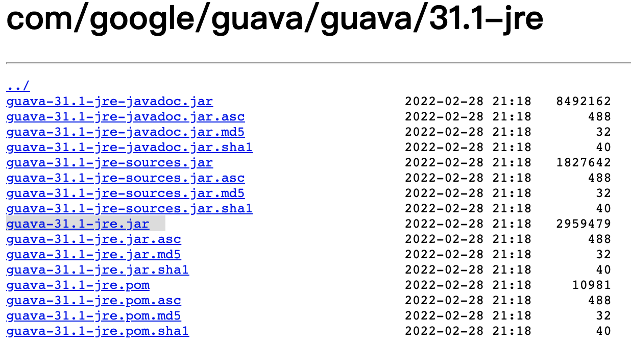 下载jar文件手动添加本地Maven仓库_guava-31.1-jre.jar-CSDN博客