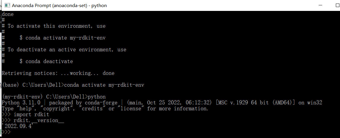 RDkit的安装_rdkit安装-CSDN博客