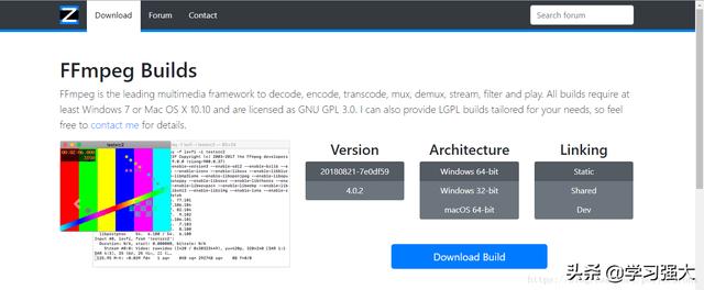 ffmpeg builds by zeranoe_Windows安装FFmpeg-CSDN博客