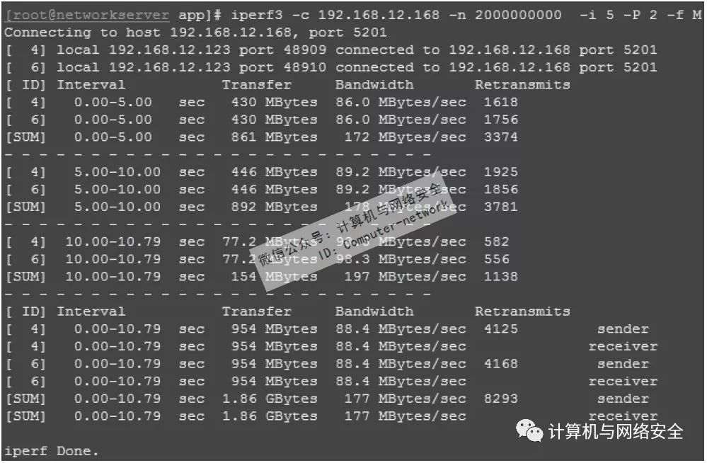 Linux网络安全运维：网络性能评估工具iperf 测试带宽_linux 吞吐量与带宽 查询-CSDN博客