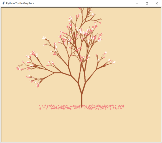 如何用python画一朵樱花pythonturtle绘图代码樱花 Csdn博客 